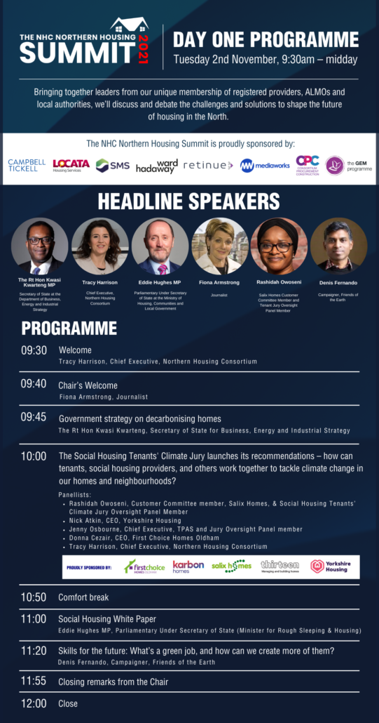 Northern Housing Summit 2021 – Day One Programme now available ...